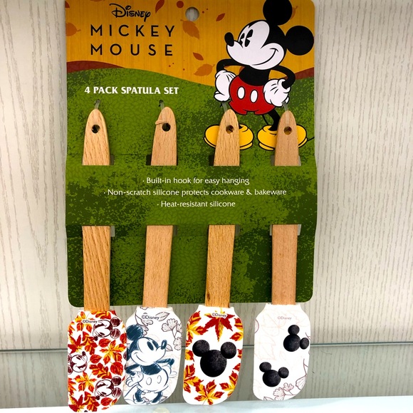 Disney | Kitchen | Mickey Mouse Baking Spatulas 4 Set Super Cute | Poshmark